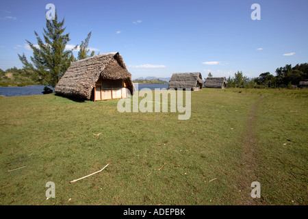 Traditional african malagasy huts in Andasibe region, typical village ...