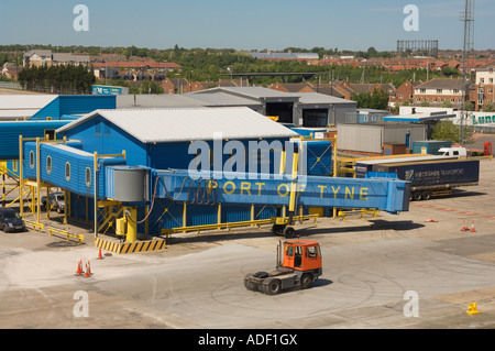 Port of Tyne International Passenger Terminal sign, with DFDS seaways ...