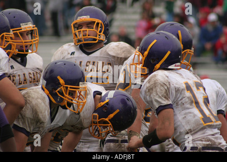 Quarterback calls the shots Stock Photo - Alamy