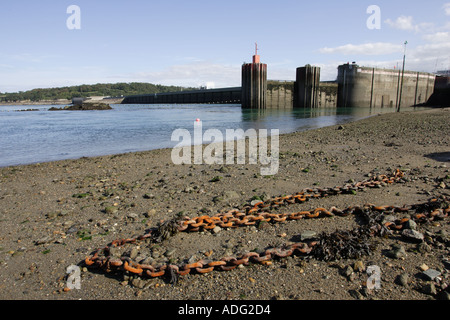 France Brittany, River Rance barrage for tidal power Stock Photo - Alamy