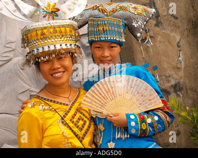 Zhuang Girl, ethnic minority, Guilin, Guangxi, China, Asia Stock Photo ...