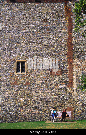 Summer, the Abbey Gatehouse at St Albans Cathedral, St Albans City ...