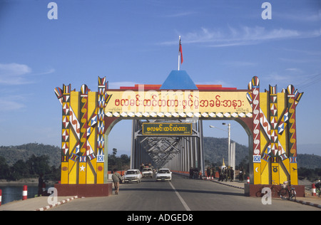 Ayeyarwady Bridge over the Irrawaddy River, Magway Region, Myanmar ...