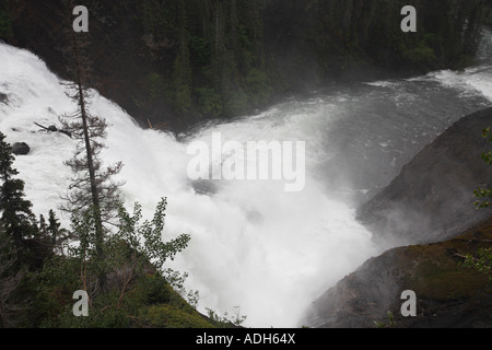 Cascade Falls on the Iskut river Kinaskan Lake Provincial Park British ...