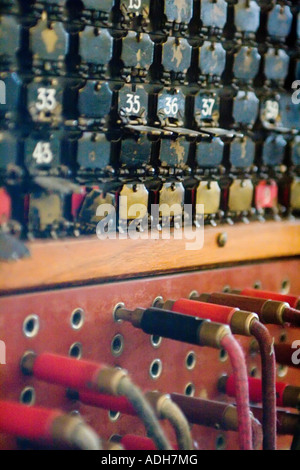 Old manual telephone exchange pbx switchboard Stock Photo - Alamy