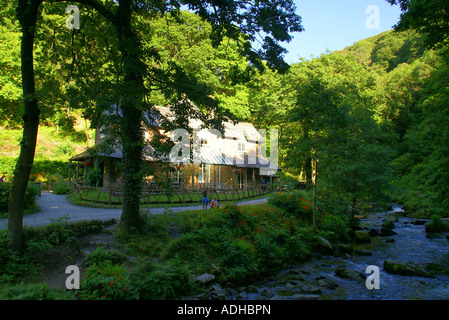 Watersmeet National Trust Tearoom Lynmouth Devon England Stock Photo ...