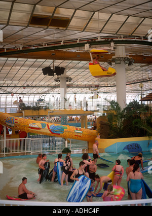 Sun Centre Leisure pool Rhyl North East Wales Stock Photo - Alamy