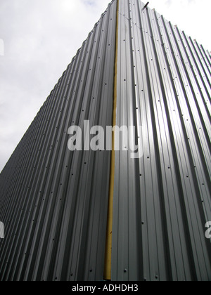 Close up of industrial steel profiled cladding sheet Stock Photo - Alamy