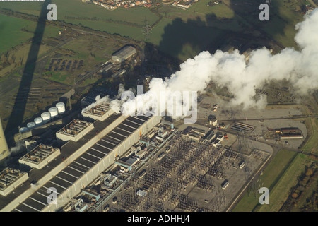 helicopter aerial view of Kearny Generating Station, a peaking power ...