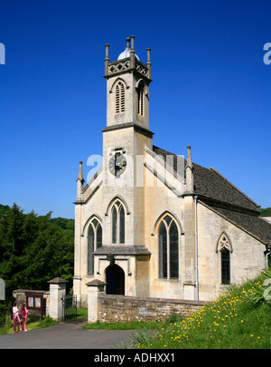 The pretty village of Sheepscombe in the Cotswolds England Stock Photo ...