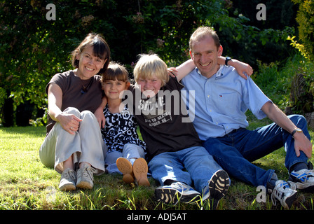 Happy family in Shropshire, UK Stock Photo - Alamy