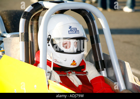 Cockpit in a drag racing car showing components and parts such as ...