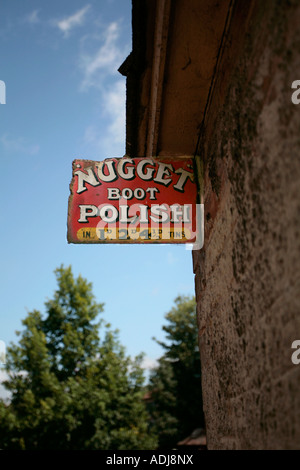 vintage enamel sign advertising working boots manufactured by briggs ...