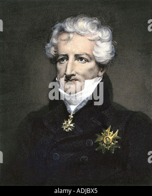 GEORGES, BARON CUVIER French naturalist, lecturing on paleontology at ...