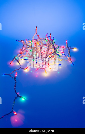 The multi-colored lights illuminate a dark night creating a stunning ...