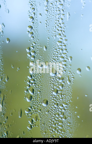 Water drops on glass pane Stock Photo - Alamy