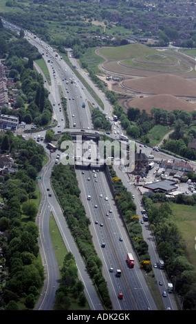 Target Roundabout A40 Motorway Aerial views of West London Stock Photo ...