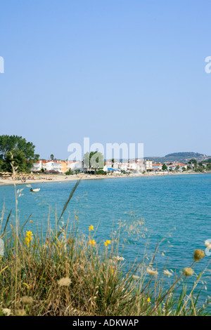 Skala Fourkas on Kassandra Peninsula on the peninsula of Chalcidice in ...