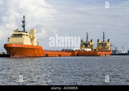 Edison Chouest Offshore (ECO) vessel at Port Fourchon. Laney Chouest ...