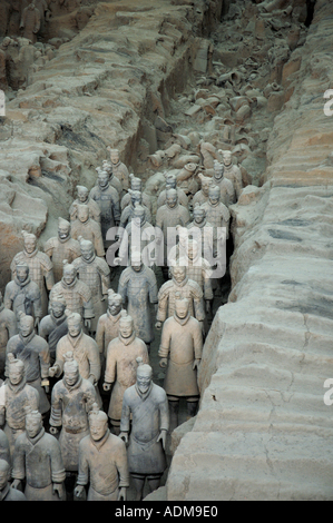 China Shaanxi Xian Bingmayong Above The Army Of Terra Cotta Warriors In ...