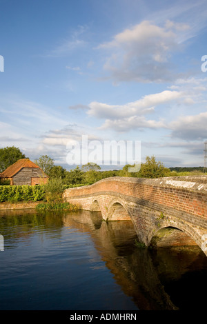 The bridge at Breamore Mill New Forest Hants UK Stock Photo - Alamy