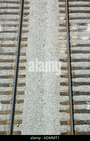 Parallel rails, railway switches, multiple directions, Hamburg harbor ...