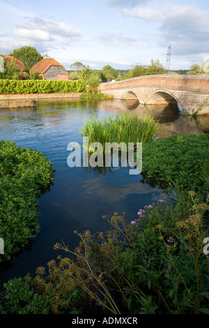 The bridge at Breamore Mill New Forest Hants UK Stock Photo - Alamy