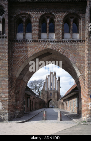 medieval town fortification, Neubrandenburg, Mecklenburg-Western ...