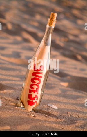 Message in a bottle on a beach against the setting sun Stock Photo - Alamy