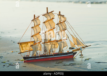 Three-masted clipper cruising ship 'Stad Amsterdam', Dominica ...