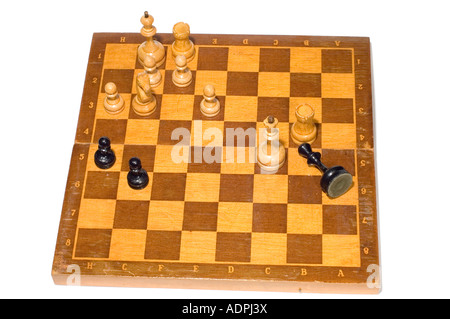 series object on white chess board Stock Photo - Alamy