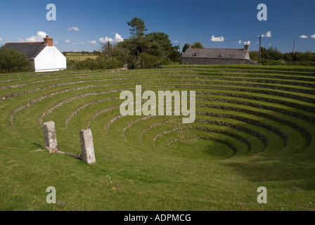 Gwennap Pit John Wesley Methodist grassy open air amphitheatre Redruth ...
