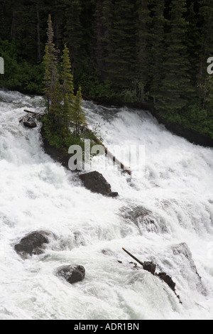 Cascade Falls on the Iskut river Kinaskan Lake Provincial Park British ...