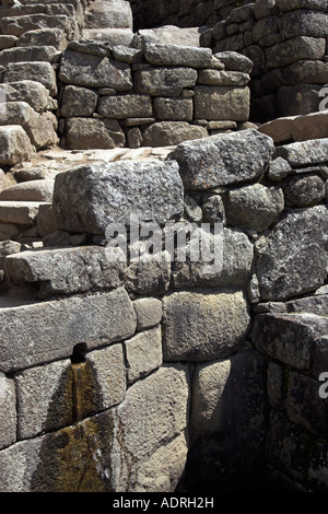 Inca fountain, ancient water system, [Machu Picchu], Peru, "South ...