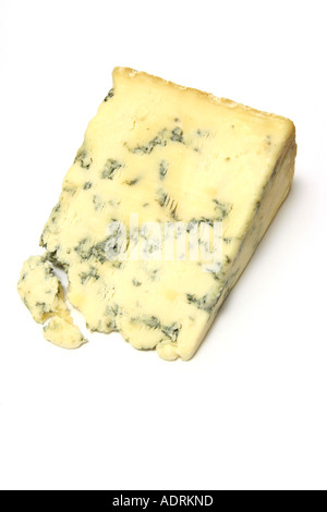 Stilton cheese isolated on a white studio background Stock Photo - Alamy