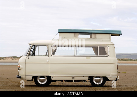 1970 Commer Camper Van on a Devon Beach Stock Photo - Alamy