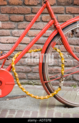 Orange Dutch bicycle of the Netherlands on day minus one ahead of the ...