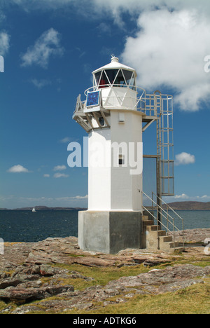 Rhue lighthouse and Rubha Cadail. Loch Broom, Ross and Cromarty ...