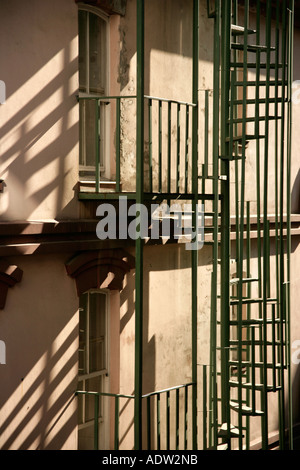 BUILDING AND STAIR SHADOW GRAPHIC Stock Photo - Alamy