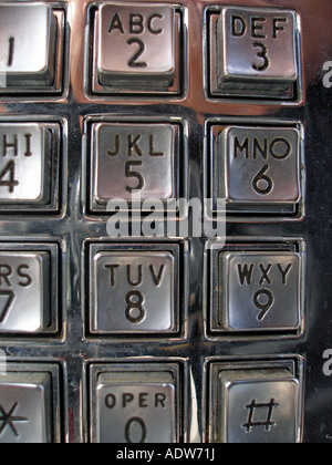 Telephone keypad with number and alphabet push-buttons Stock Photo - Alamy