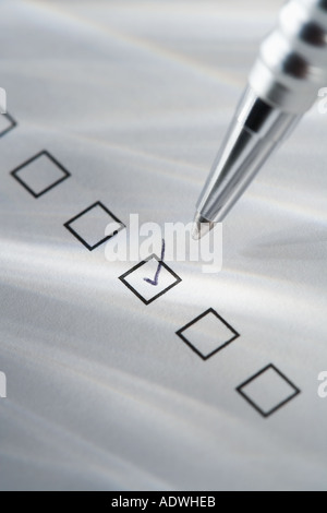 pen tick close up Stock Photo - Alamy