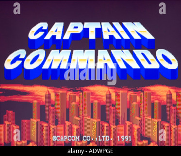 Captain Commando Capcom 1991 vintage arcade videogame screenshot ...