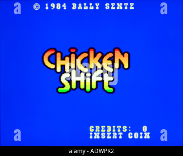 Chicken Shift Bally Sente 1984 vintage arcade videogame screenshot ...