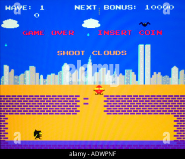 Cloud 9 Atari 1983 vintage arcade videogame screenshot - EDITORIAL USE ...