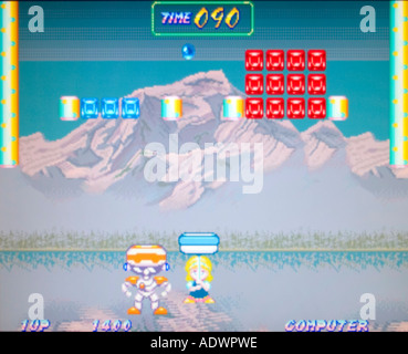 Cuby Bop Hot B 1990 vintage arcade videogame screenshot - EDITORIAL USE ...