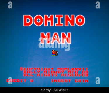 Domino Man Bally Midway 1982 vintage arcade videogame screenshot ...