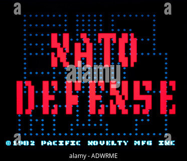 NATO Defence Pacific Novelty Mfg Inc 1982 vintage arcade videogame ...
