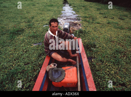 Boat ride - Amazon basin, Beni BOLIVIA Stock Photo - Alamy