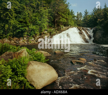 Profile Falls, Bristol, New Hampshire. USA Long exposure Stock Photo ...