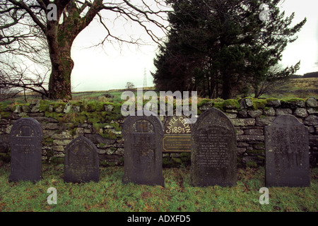 These gravestones were removed from the village of Capel Celyn before ...